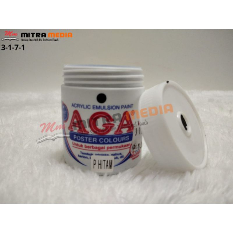 Jual CAT POSTER / CAT ACRYLIC / CAT AGA / CAT WARNA PUTIH HITAM 100ML ...