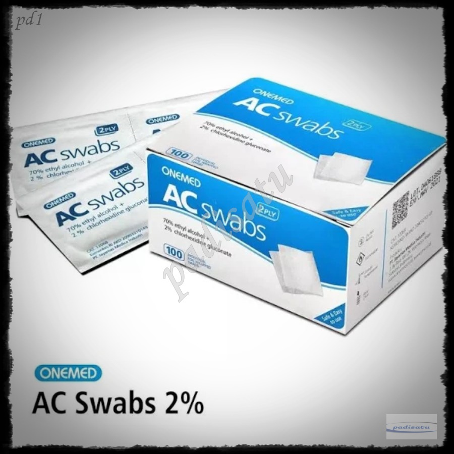 Jual Ac Swab Alkohol + Chlorhexidine Swab / Tisu Antiseptik Onemed ...