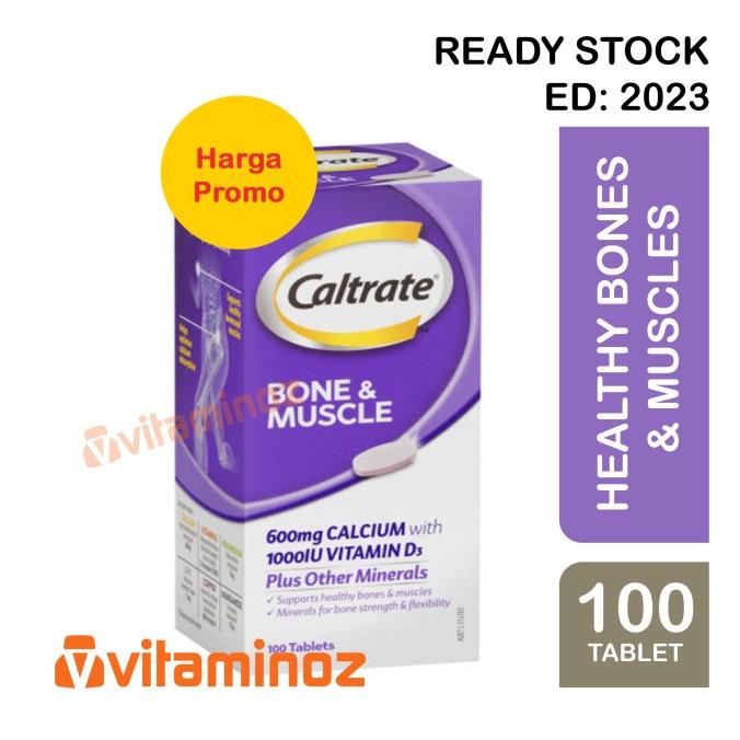 Jual Caltrate Bone And Muscle Calcium And Vitamin D3 100 T Shopee