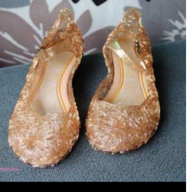 Jual Sepatu sepatu Princess /Sepatu Jelly Elsa anak jelly/sepatu kaca ...