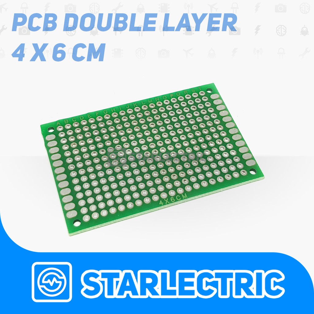 Jual PCB lubang Double Layer Trough Hole 4x6 cm PCB Dua Sisi | Shopee ...