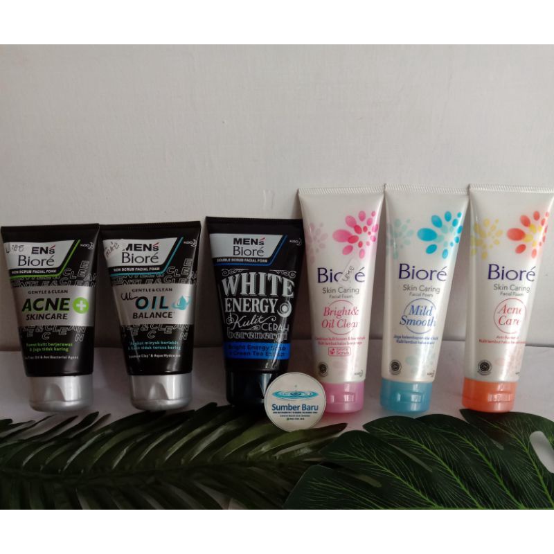 Jual BIORE FACIAL FOAM /BIORE SKIN CARING /BIORE ACNE CARE /BIORE MILD ...
