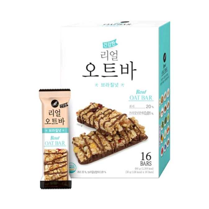 Jual Real Oat Bar Korea/Sarapan/Bar Cereal/Nutrisi Protein Bar | Shopee ...