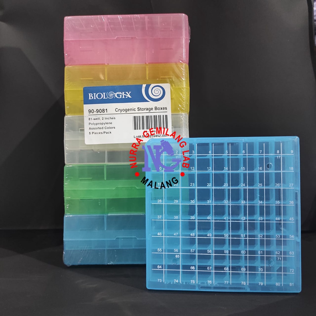 Jual 90-9081 Cyrogenic Storage Boxes 81 well Biologix | Shopee Indonesia