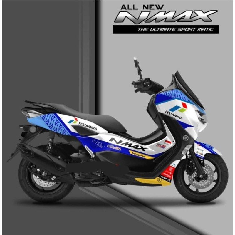 Jual Stiker Decal New Yamaha NMAX motif Mandalika Racing | Shopee Indonesia