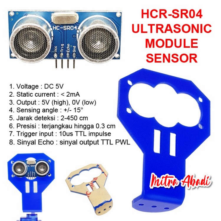 Jual HC-SR04 ULTRASONIC Ranging Sensor Module / Modul Sensor Ultrasonik ...