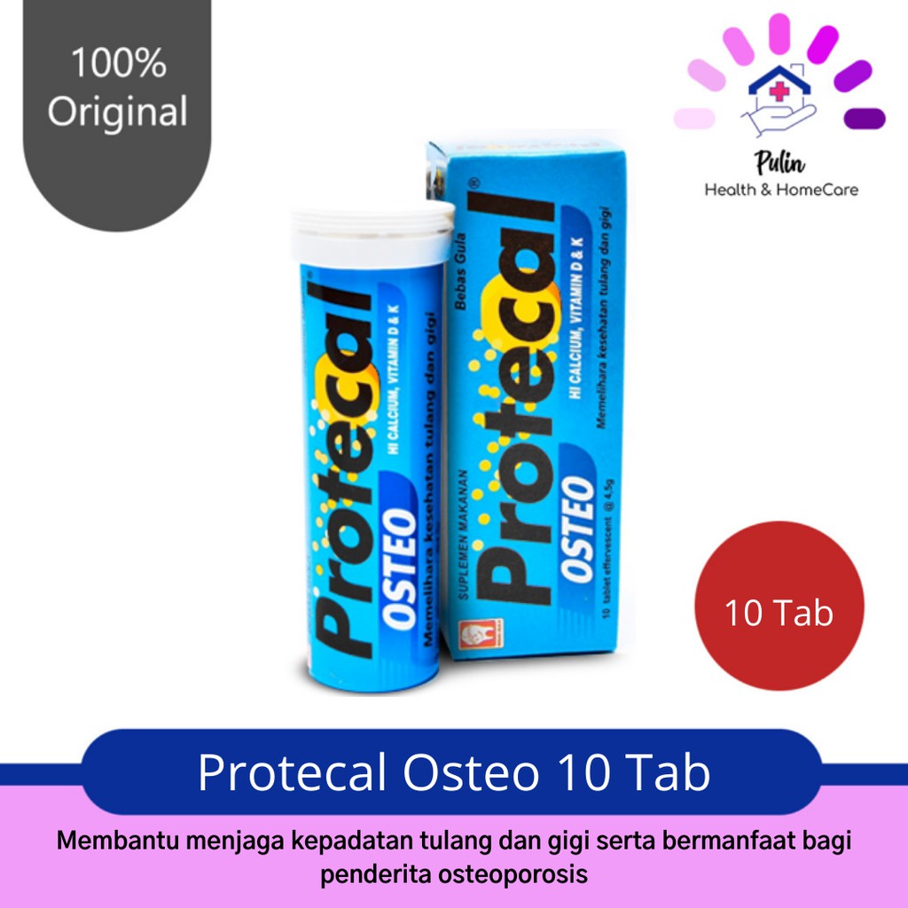 Jual Protecal Osteo 10 Tab / Vitamin D / Vitamin Osteoporosis / Kalsium ...