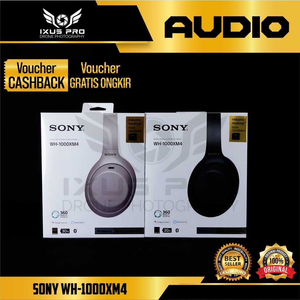 Jual Sony WH-1000XM4 Wireless Headphone WH1000XM4 WH1000 XM4 WH-1000 XM4 | Shopee Indonesia