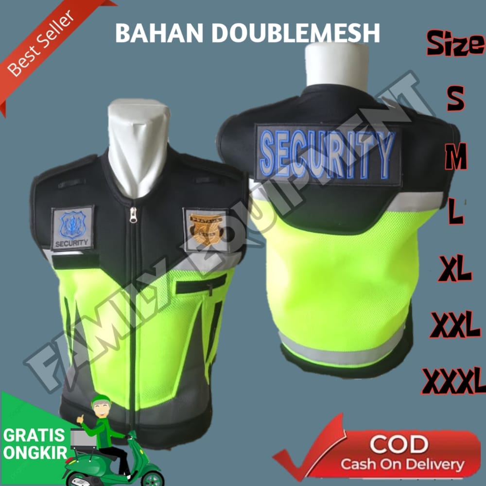Jual Rompi Security Terbaru | Rompi Satpam | Rompi Scurity| Bahan ...