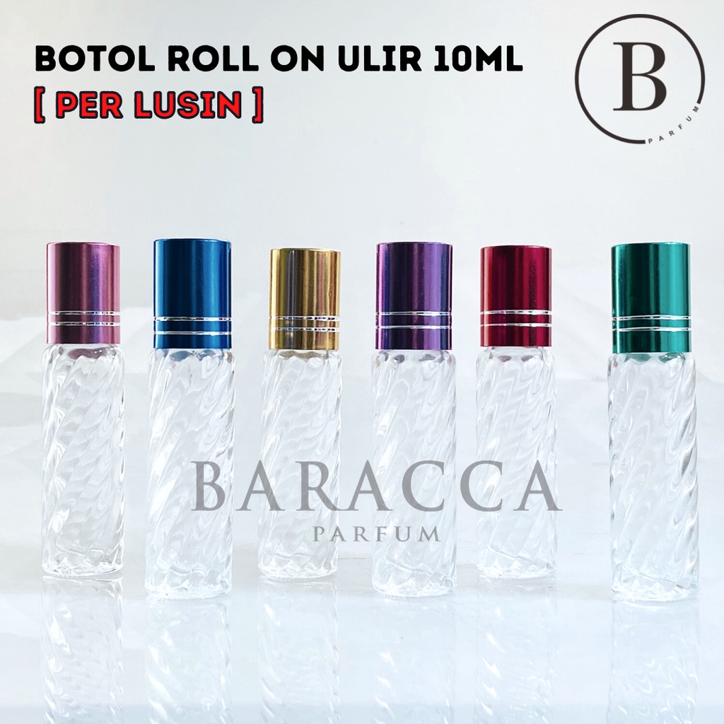Jual Botol Parfum Roll On Ulir Warna 10ML - Botol Parfum Kosong Roll On ...
