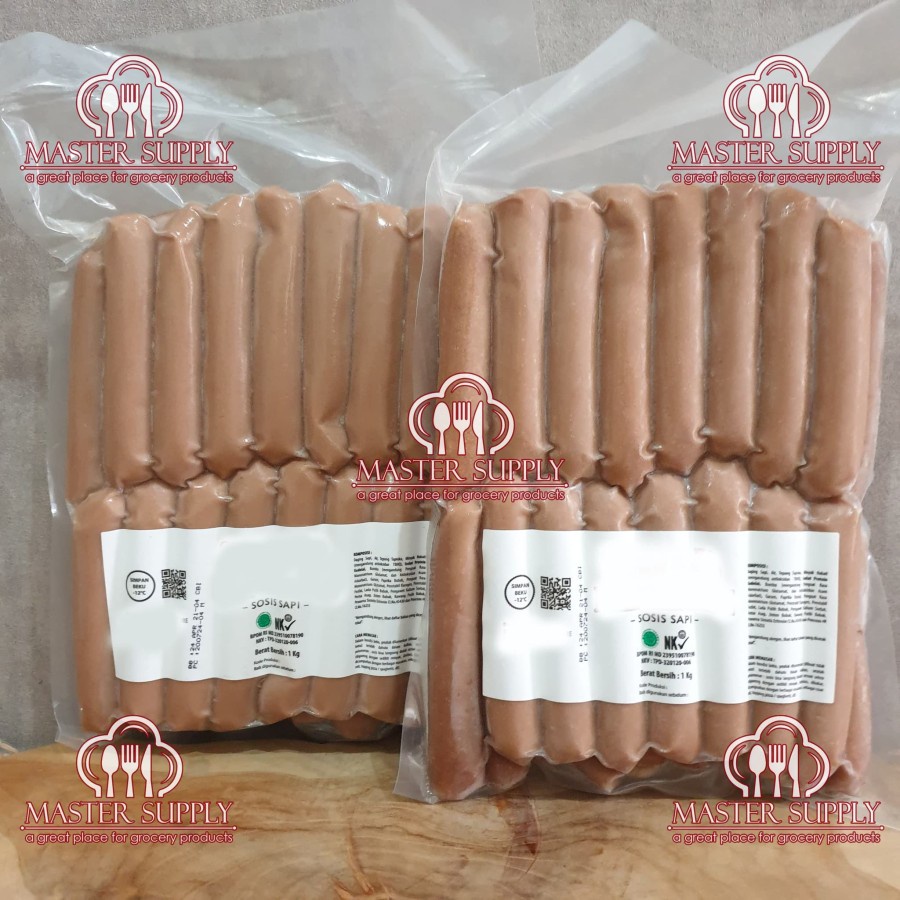 Jual SOSIS SAPI 1 KG / BEEF SAUSAGE BREAKFAST / SOSIS SAPI ENAK HALAL ...