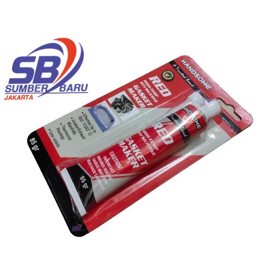 Jual LEM RED SILICONE 85 GRAM RED SEALANT TUBE LEM GASKET RED TAHAN ...