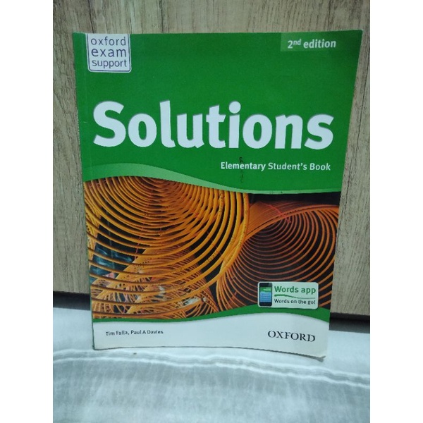 Jual Buku BAHASA INGGRIS SOLUTIONS (ELEMENTARY STUDENT BOOK) OXFORD Tim ...