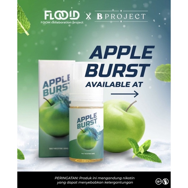 Jual FOOM APPLE BURST SALTNIC 30ML 30MG | Shopee Indonesia