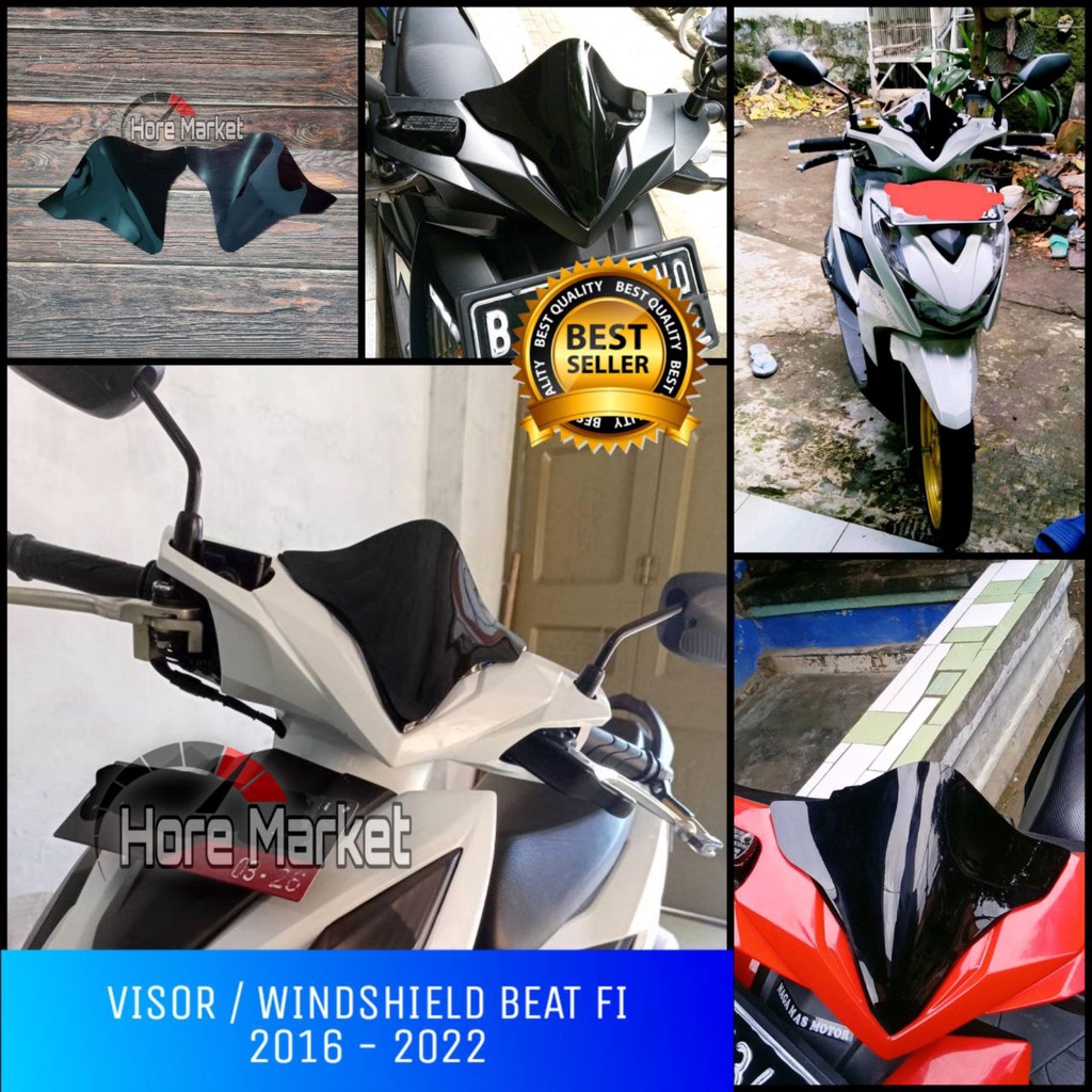 Jual VISOR BEAT FI 2016 2017 2018 2019 2020 2021 2022 WINDSHIELD BEAT ...