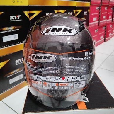 Jual INK METRO SOLID GUNMETAL (DOUBLE VISOR) | Shopee Indonesia