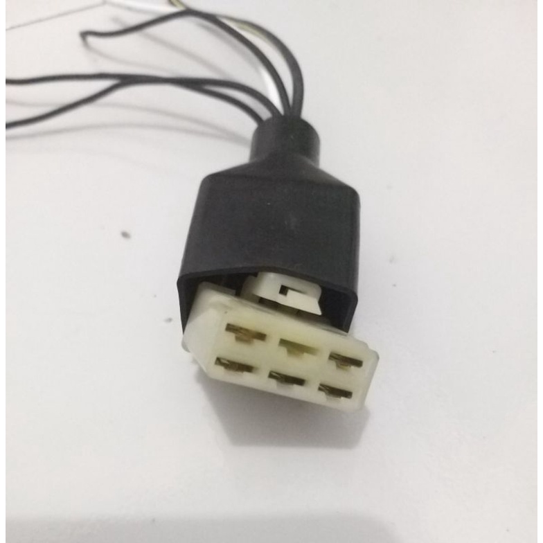 Jual KABEL SOKET SPULL KIPROK REGULATOR PIN 6 KABEL 5 MALE HONDA FI OLD ...