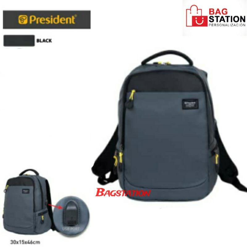 Jual BACKPACK LAPTOP PRESIDENT ORIGINAL TAS RANSEL PRESIDENT ORIGINAL ...