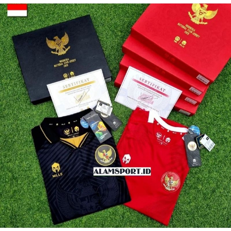 Jual Mills Timnas Indonesia Jersey Home Player Issue | Shopee Indonesia
