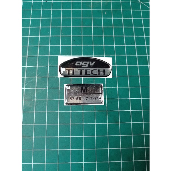 Jual Stiker Resin Timbul Helm Agv Titech | Shopee Indonesia