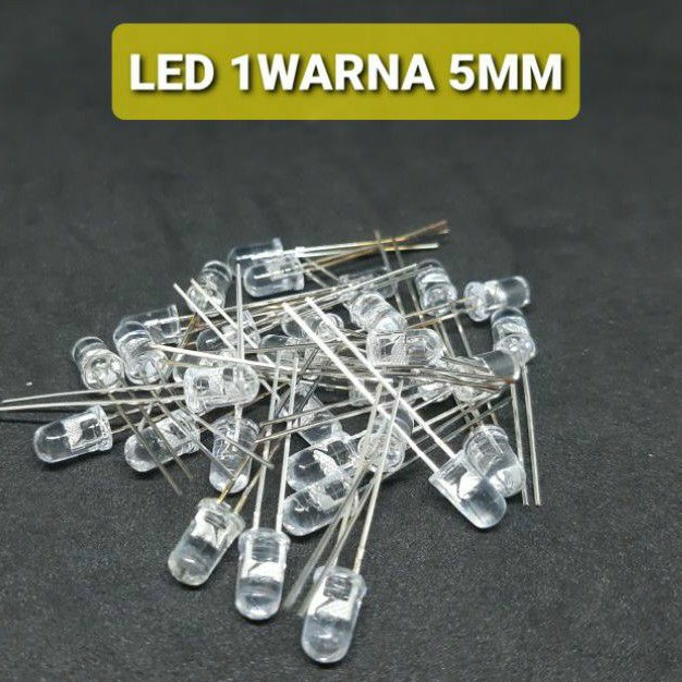 Jual LAMPU LED 1 WARNA 5MM LED COLOR 5MM | Shopee Indonesia