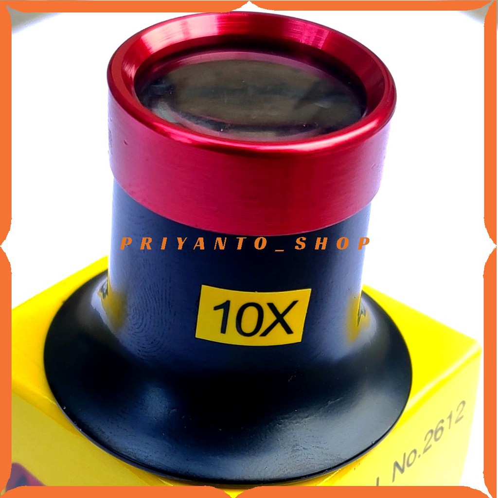 Jual LENSA KACA PEMBESAR WATCHMAKER LOUPE LOOP 10X EYELOOP 2612 ...