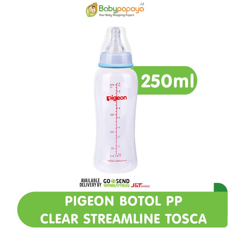 Jual PIGEON Botol PP Clear Streamline 250Ml - Tosca | Shopee Indonesia