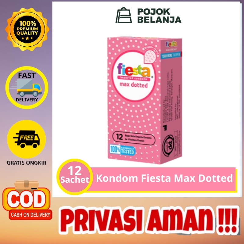 Jual Kondom fiesta Max dotted Bergerigi isi 12 pcs | Shopee Indonesia