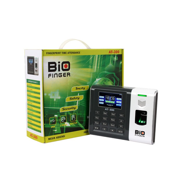 Jual Mesin Absensi Fingerprint Bio Finger AT-300 | Shopee Indonesia