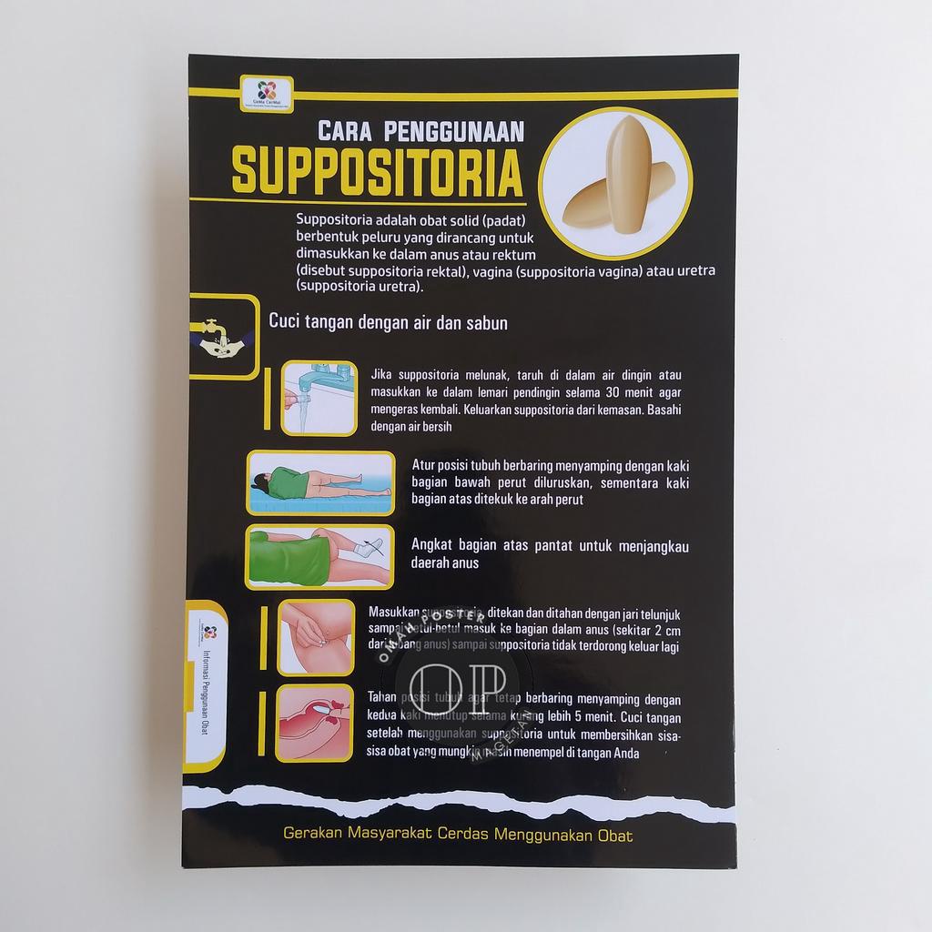 Jual Poster Cara Penggunaan Suppositoria - Poster Farmasi - Gema Cermat - Poster Antibiotik ...