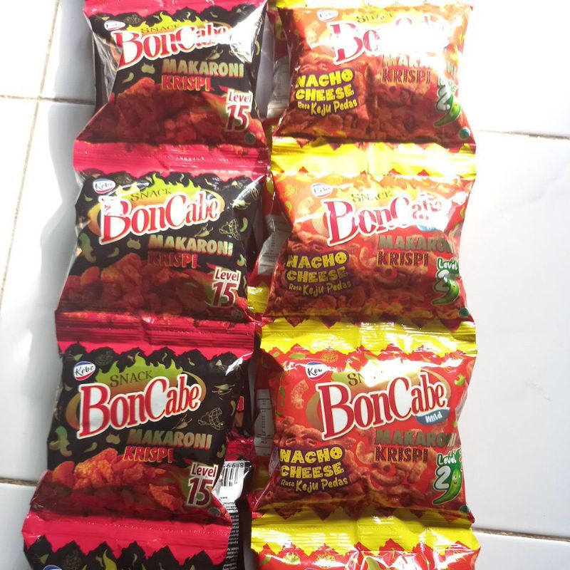 Jual makaroni bon cabe ( 1 renceng isi 10 bungkus ) | Shopee Indonesia