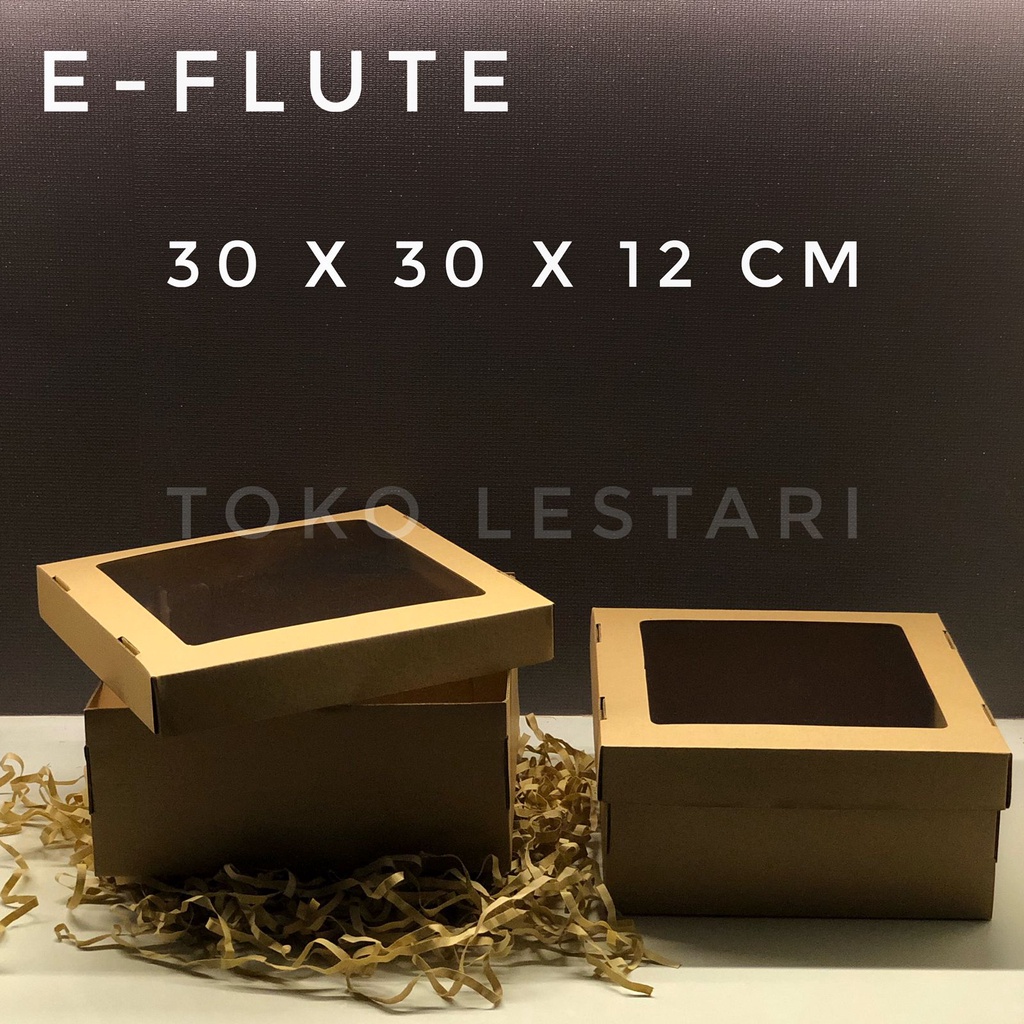 Jual Box Kardus E-Flute Coklat Untuk Packaging Olshop Sovenir Baju ...