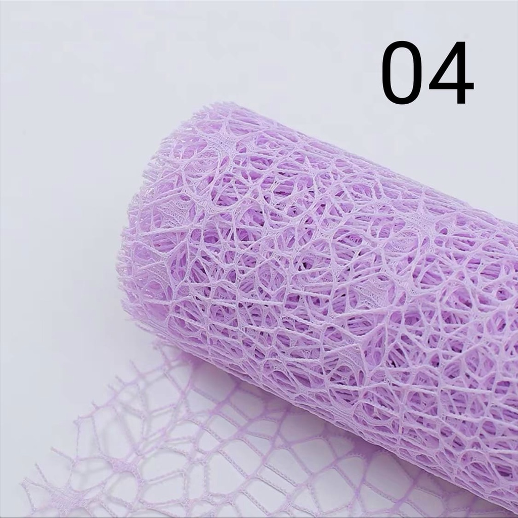 Jual Flower Wrapping Paper Mesh Polynet / Kertas Buket Bunga Jaring ...