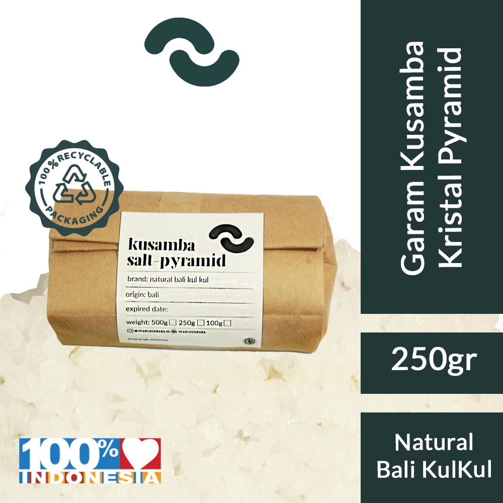 Jual Garam Laut Kusamba Natural Pyramid 250gr- Natural Bali Kulkul ...