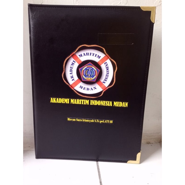 Jual MAP Raport ijazah COSTUM SATUAN SAblon tulisan emas | Shopee Indonesia