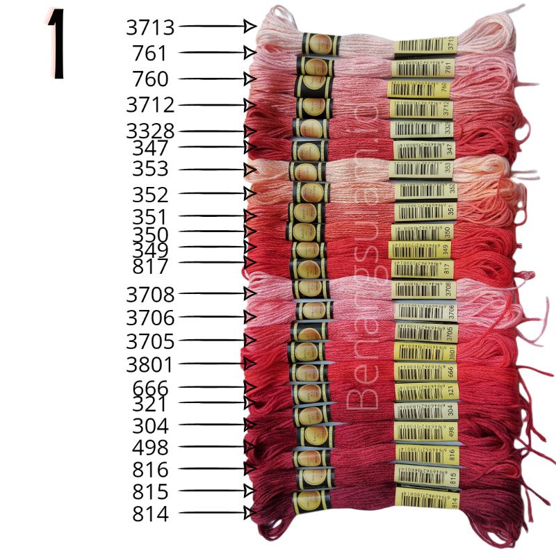 Jual COLUMN 1 & 2. Benang sulam CXC kode mendekati DMC. | Shopee Indonesia