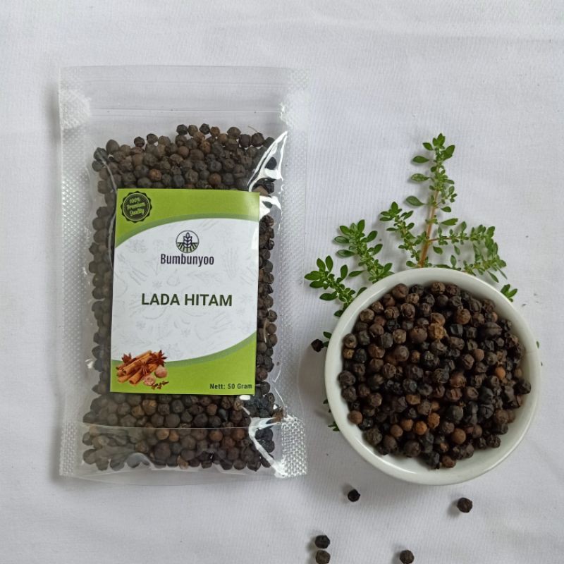 Jual Lada Hitam / Black Pepper | 50 Gram | Rempah & Bumbu Masak ...