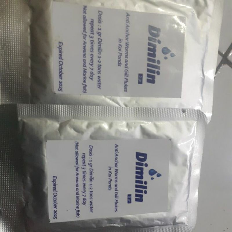 Jual dimilin obat kutu ikan koi dan ikan hias 5g | Shopee Indonesia