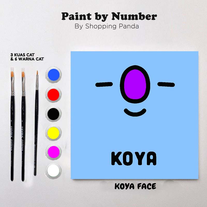 Jual Paint by number BTS BT21 COOKY 20x20 Painting kit/Set Melukis ...