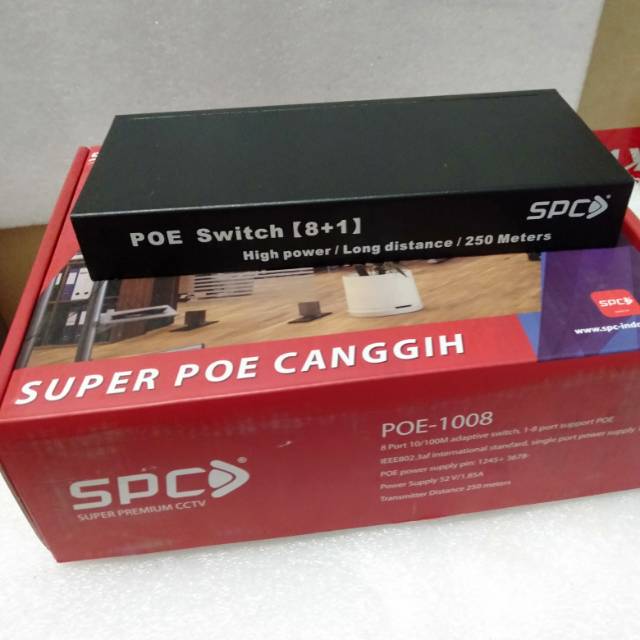 Jual SPC POE SWITCH 8 + 1 Port | Shopee Indonesia