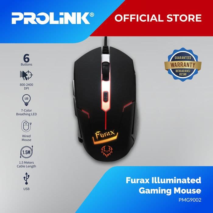 Jual Prolink PMG9002 Furax Illuminated Gaming Mouse | Shopee Indonesia