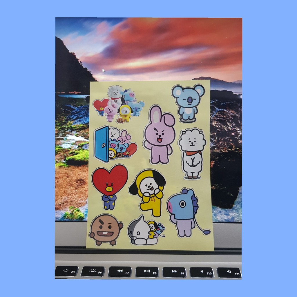 Jual KPOP MERCH - BT21 MERCH - BT21 STICKER VYNIL CUTTING / BT21 STIKER ...