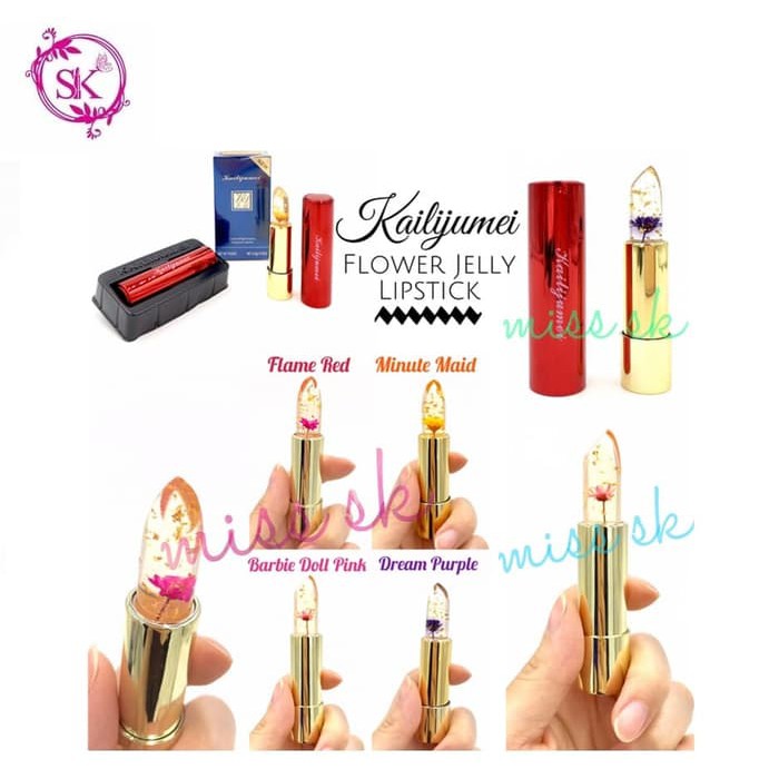 Jual kailijumei flower jelly lipstick ( lipstik bunga gold 24k ...