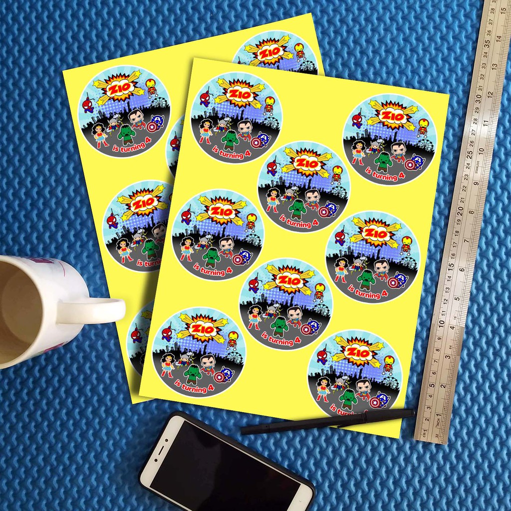 Jual STIKER LABEL ULANG TAHUN ANAK STICKER TUMPENG MINI SOUVENIR ...