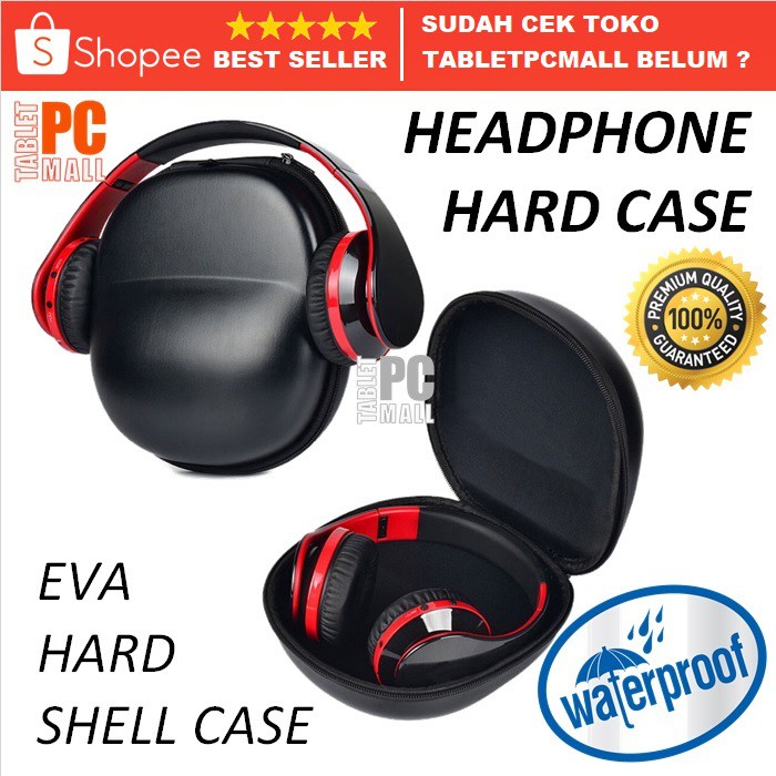 Jual Headphone Case Hard Shell EVA Waterproof Gaming Headset Bag Case ...