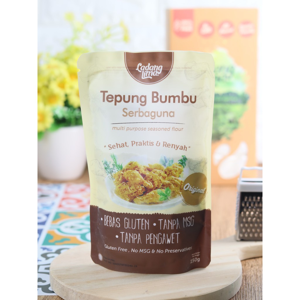 Jual Tepung Bumbu Serbaguna Ladang Lima 150 gr | Tepung Sehat Diet ...