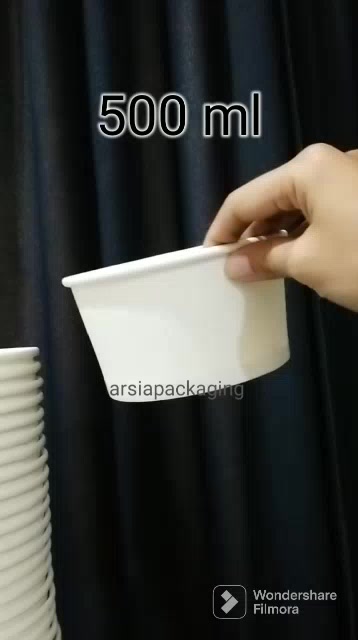 Jual Rice Bowl TEBAL - Paper Bowl Mangkok Tebal / 25 Pcs BELUM SAMA ...