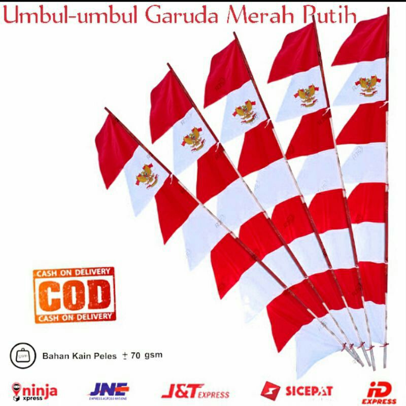 Jual bendera Indonesia bendera umbul umbul merah putih isi 20pcs/ 1 kodi | Shopee Indonesia