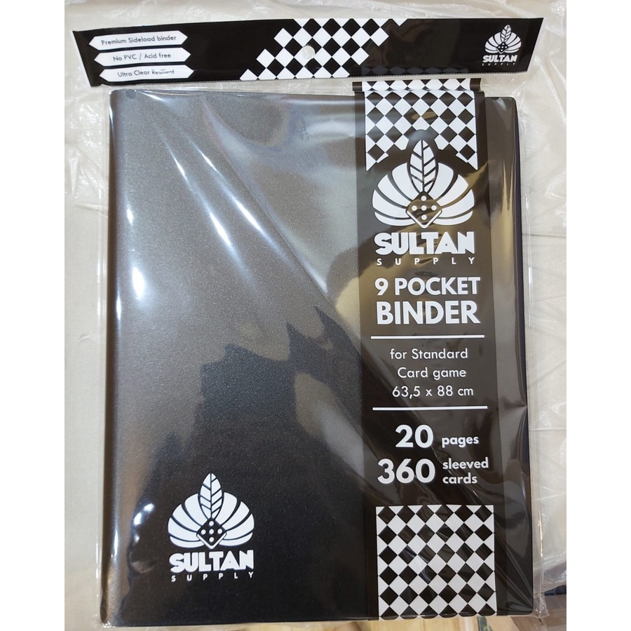 Jual Sultan Supply Card Album 9 Pocket Binder Black | Shopee Indonesia