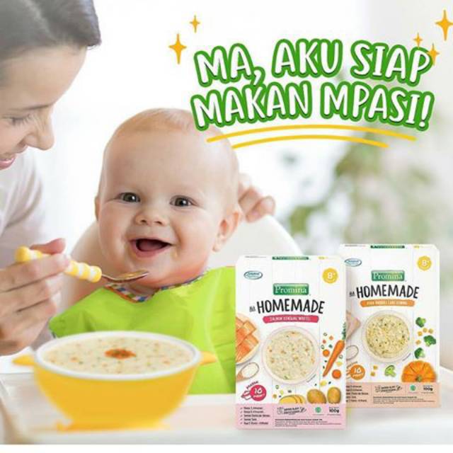 Jual Bubur Tim 8bln++ Promina ala Homemade 100g Rasa Ayam Brokoli Labu ...